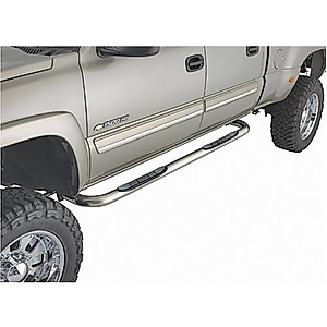CSI SB1009S Polished Stainless Steel Side Bars 2001-13 GM Crew Cab Trucks