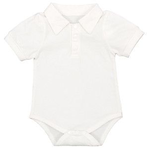 Baby Boys Formal Suit Gentleman Bowtie + Summer Short Sleeve Romper + Suspenders Shorts Button Bib Pants Wedding Tuxedo Outfits 1st/2nd Birthday Cake Smash Christening Clothes 3pcs Set White 0-6M