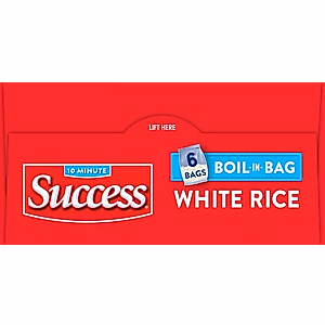 Success Boil-in-Bag Rice, White Rice, Quick and Easy Rice Meals, 21-Ounce Box