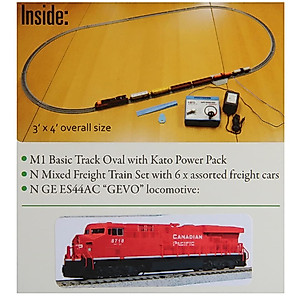 Kato USA, Inc. N ES44AC Freight Train Set, CPR, KAT1060022