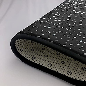 ASEELO Shiny Silver Glitter Super Soft Rug Modern Indoor Rectangular Rug 60x39in Non-Slip and Durable Rug for Living Room Bedroom and Study