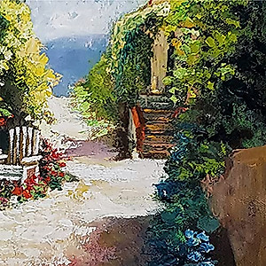 SOLD - Old Garden Chair - Tuscany Italy by Internationally Renowned Painter Yary Dluhos