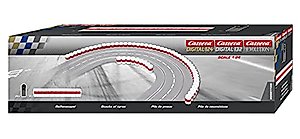 Carrera 20021130 21130 Tire Stacks Guardrail Wall for Digital 124/132/Evolution Slot Car Tracks Realistic Scenery Add On Parts Accessory, White Red
