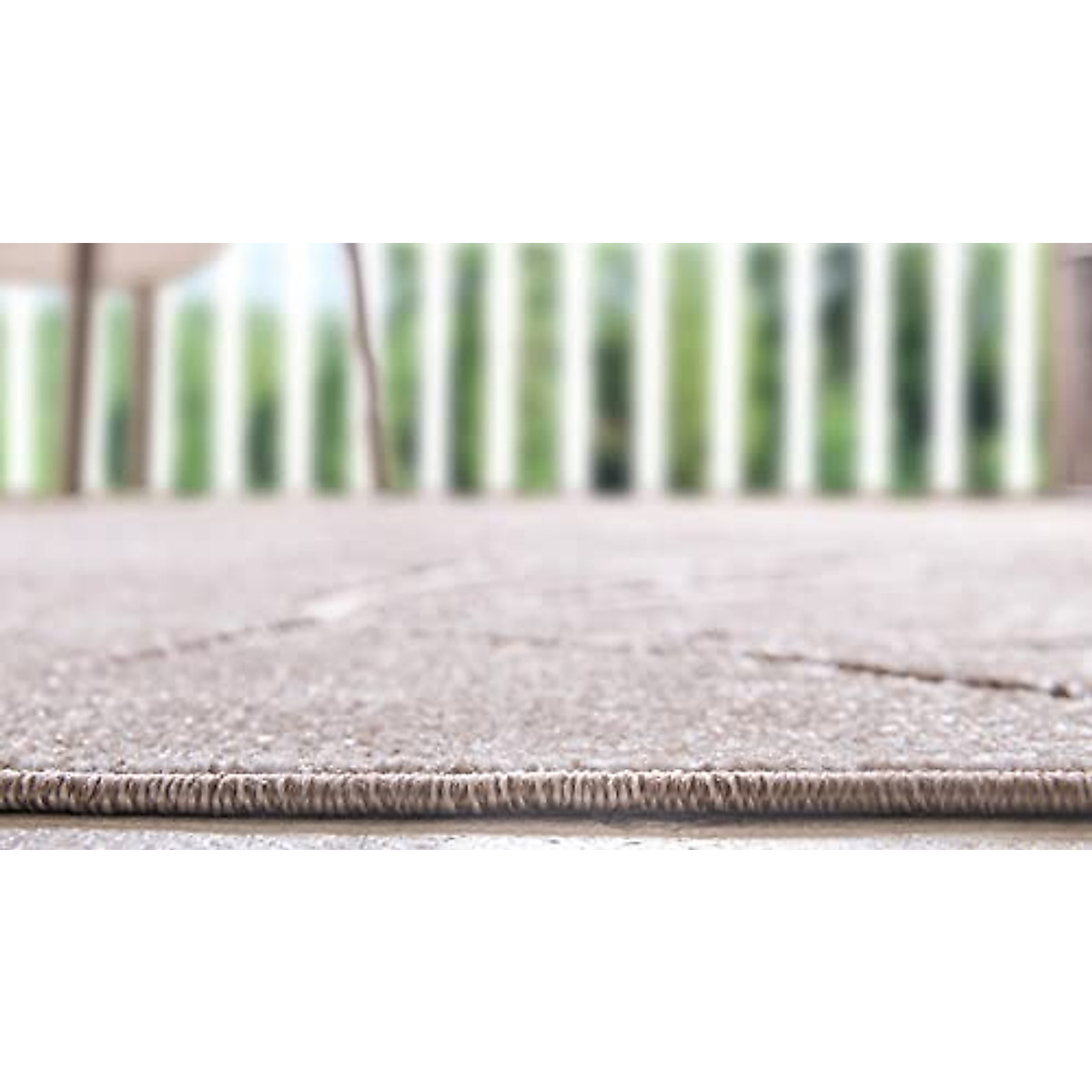 Unique Loom Outdoor Botanical Collection Area Rug - Orlando (5' 1" x 8' Rectangle, Beige/ Cream)