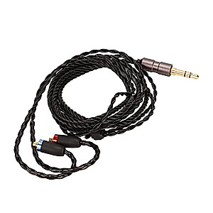 Jopwkuin Earphone Cable, Lossless Sound Quality Replacement 3.5mm Headphone Cable Flexible for UE900 for Headphones for UM PRO UM