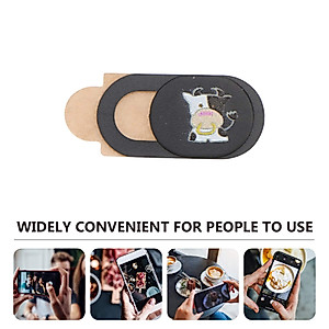 Computer Camera 6Pcs Webcam Cover Slide Cow Ox Pattern Camera Slide Blocker Plastic Laptop Camera Privacy Cover Sticker for Smartphones Computer Tablet Camera Zodiac Computadoras Laptop