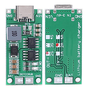 Walfront DDTCCRUB Battery Charger Module 2S‑2A Li‑ion Battery Charger Board Step Up Boost Battery Charger Module