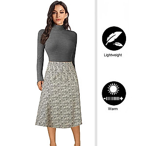 HOPLYNN 3 Pack Turtlenecks Women Long Sleeve Pullover Baselayer Undershirts Sweater Tops Mock Turtle Neck Shirts Black Red Grey Large