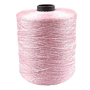 1000g/Ball 7000M Summer ice Silk Mercerized Yarn Special Sequin Yarn DIY Hand Woven Rag Doll Knitting Wool Blanket (Color : 43)