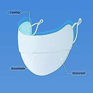 Ligart Breathable Sun UV Protection Face Mask for Motorcycle Running Riding Climing Yoga Fitness Exercise and Other Sports Black