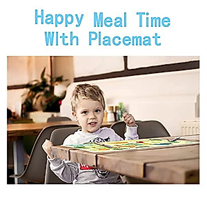 Disposable Stick-on Placemats for Baby& Kids, 40 Pack 12”x18” Waterproof Placemats, Restaurant Portable Table Mats for boy& Girl, Perfect for Dining, Playing Art