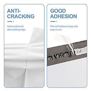 Metronic Poly Mailers 12x15.5 100 Pcs | Medium Shipping Bags for Clothing | Mailing Bags for Small Business, Shipping Envelopes, Packing Bags in White