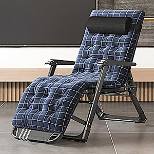 LILYPELLE Folding Outside Chaise Lounge Chair with Mattress, 5 Position Adjustable Patio Folding Lounge Chair Reclining Chairs Perfect for Outside, Sunbathing, Camping, Pool, Beach, Patio