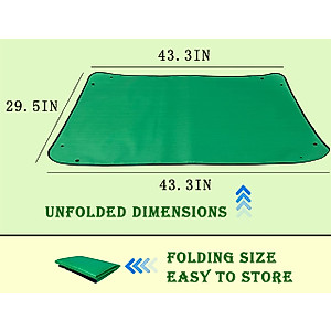 BIUWING Extra Large Plant Repotting Mat,Thickened Waterproof for Indoor Plant Transplanting and Mess Control,Foldable Succulent Portable Gardening Mat (43'*30',Green)