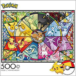 Buffalo Games - Pokémon - Eevee's Stained Glass - 500 Piece Jigsaw Puzzle