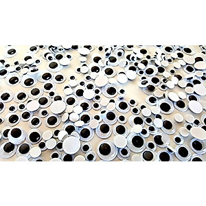 Playscene Children's Craft 'Wiggle-Googly Eyes' (1000 Piece Pack)