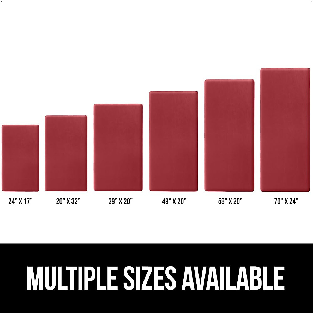 GORILLA GRIP Cushioned Anti Fatigue Mats for Kitchen Floor, Ergonomic Standing Office Desk Mat, Waterproof Scratch Resistant Pebbled Top, Supportive Comfort Padded Foam Rugs, 20x32, 3/4" Thick, Red