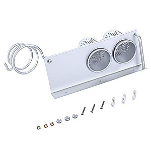 MyLifeUNIT Hair Dryer Holder Wall Mount, Aluminum Hair Tool Organizer with 2 Cups