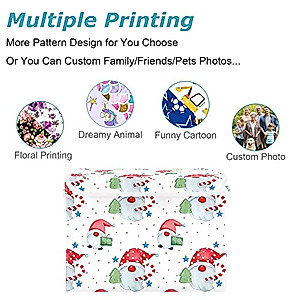 CaTaKu Star Gnome Cute Storage Bins with Lids and Handles, Fabric Large Storage Container Cube Basket with Lid Decorative Storage Boxes for Organizing Clothes