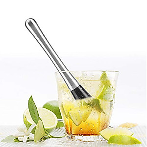 Stainless Steel Bar Stick Cocktail Muddler Mojito Masher Fruit Mixer DIY Barware Tool