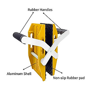 OKVEQUIP 2PCS Double Handed Stone Carrying Clamps Heavy Duty Panel Clamps for Granite Slab Glass Slab Plywood Lifting Tool Ceramic Marble and Plastic Metal Lifter