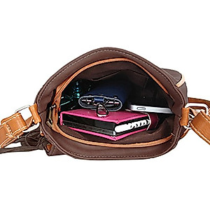 Women Lady's Fringe Tassels PU Leather Shoulder Messenger Bag Cross-body Tote Handbag