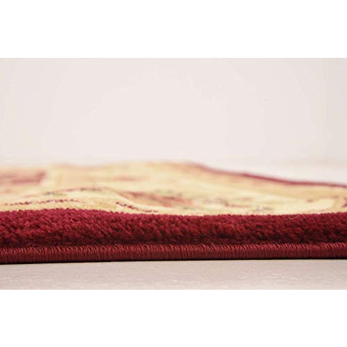 Unique Loom Versailles Collection Traditional Classic Floral Motif Area Rug (6' 0 x 9' 0 Rectangular, Burgundy/ Ivory)