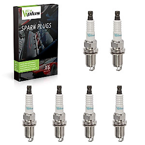 Vplus Platinum Spark Plug Set of 6, Replaces# 4504, PK20TT, S2000RC9YC, ZAP121200, ZM0218110
