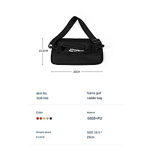 Portable Golf Club Bag Lightweight Travel Carrier Bag Ideal for Golf Course Driving Range Golf Gift Accessories for Men Women (Red)