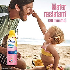 Coppertone Water Babies Sunscreen Lotion Spray SPF 50, Pediatrician Recommended Baby Sunscreen Spray, Water Resistant Sunscreen for Babies, 6 Oz Spray