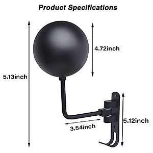 Jcabin Helmet Holder 2 Pack - Versatile Wall Mount for Motorcycle, Hat, and Rugby Helmets - Easy Installation, Rotatable Design, and Bonus Storage Bag