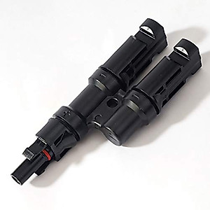 JHBOX Solar Panel Connector 2 Way Y Solar Branch | Easy Installation DIY Mount Tool for Parallel Connection Between Solar Panels | TUV Certified Solar Panel Wire Connectors (1 Pair)