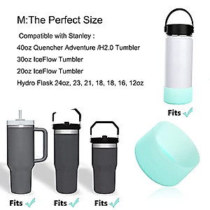 Tonlinco Protective Silicone Sleeve boot for 32oz 40 oz Hydro Sport Water Bottles accessories (Luminous Green, Fits 32 oz and 40 oz Bottles)