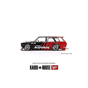 Datsun 510 Pro Street Wagon Advan Yokohama (by Jun Imai) Kaido House 1/64 Diecast Model Car True Scale Miniatures KHMG033