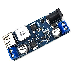 DEVMO 2Pcs 12v to 5v 5A Converter Step-Down Power Supply 24V / 12V to 5V 5A Voltage Regulator DC 9V-36V Step-Down to DC 5V-5.3V 3.5-6A Volt Transformer