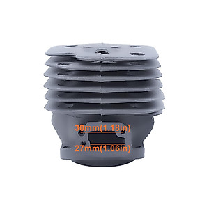 Mtanlo 52mm Big Bore Cylinder Piston Carburetor Overhaul Kit For Husqvarna 266XP 266 266SE XP SE 61 Parts Chainsaw Intake Spacer Manifold Adaptor Gasket Set With Decompression Valve