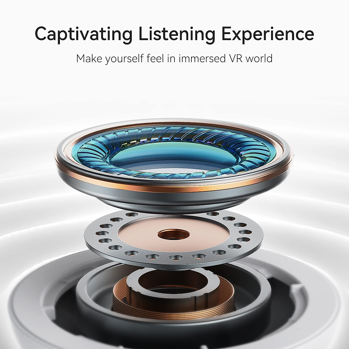 KIWI design Soft Clip-On Headphones for Quest 2 and Kiwi Head Straps, Enhanced Audio, Adjustable Fit