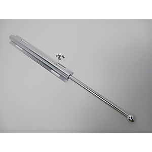 12-Inch Long Expendable and Reversible Pullout Closet Wardrobe Valet Rod with Installation screws (Matte Brass)