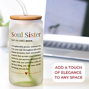 Gifts for Friends Female - Friend Gifts for Women Birthday, Birthday Gifts for Women Friendship - Friendship Gifts for Women Friends, Bestie Gifts for Women, Gifts for Best Friends - 16 Oz Can Glass