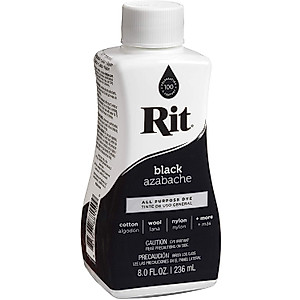 Rit All-Purpose Liquid Dye, 8 Ounce, Black - 2 Pack