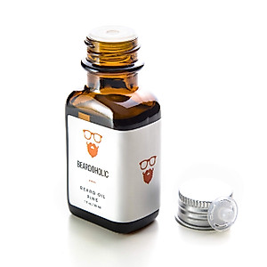 Beardoholic Natural Beard Oil Pine Scented 1 Ounce (30 ml)