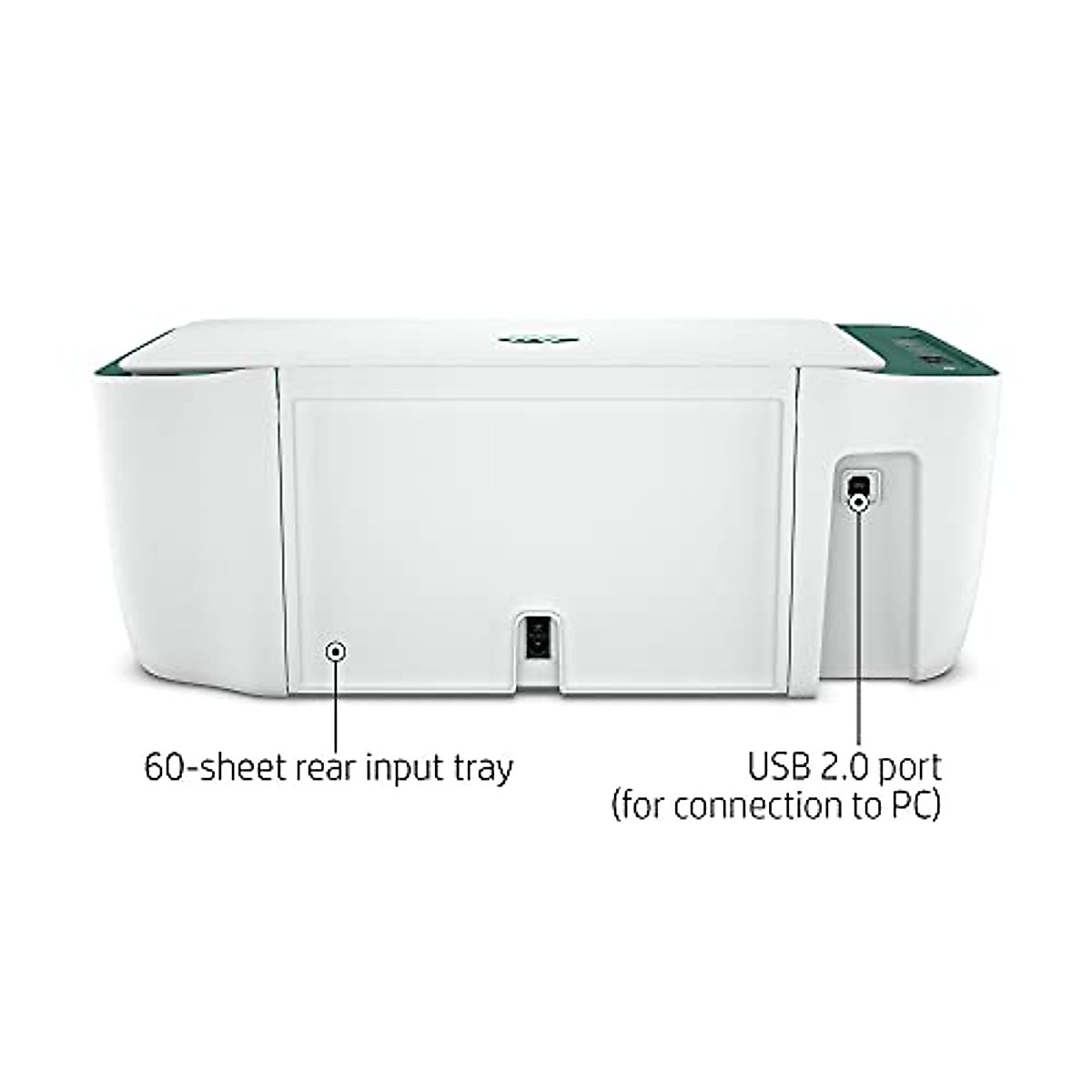 HP DeskJet 27 42e Series Wireless Inkjet Color All-in-One Printer - Print Copy Scan - Mobile Printing - USB Connectivity - Up to 7 ISO PPM - Up to 4800 x 1200 DPI - Sequoia + HDMI Cable