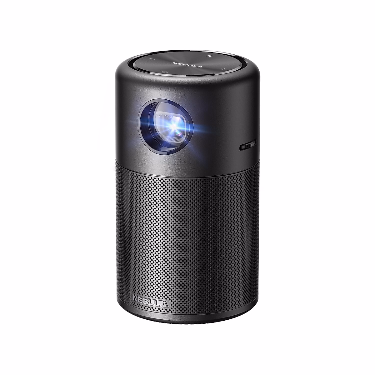 Nebula Capsule, by Anker, Smart Portable Wi-Fi Mini Projector, 100 ANSI lm Pocket Cinema, DLP, 360° Speaker, 100" Picture, 4-Hour Video Playtime, and App-Watch Anywhere (Renewed) 