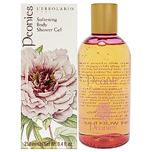 L'Erbolario - Peonies - Softening Body Shower Gel - Perfumed Body Cleanser with Soft and Luscious Foam - Vibrant and Gentle Properties - Floral, Powdery Fragrance, 8.4 oz
