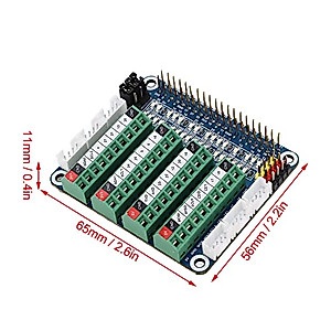 Sensor Expansion Board, Clear Identification Excellent PCB Development Board Compact Size LED GPIO IO Port for 4B 3B CM4