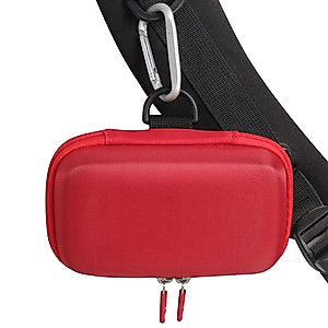 Hermitshell Travel Case for EASEGMER Kids Handheld Game Portable Video Game Player (Red)