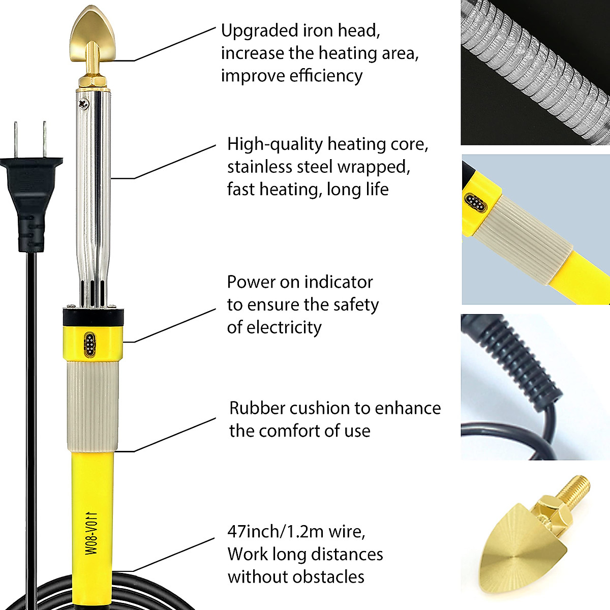 RXXXWELD Plastic Welder, 2 in 1 Plastic Welding Kit, Hot Stapler Plastic Repair Kit For Car Bumper Cracks, Kayaks, Plastic Toys