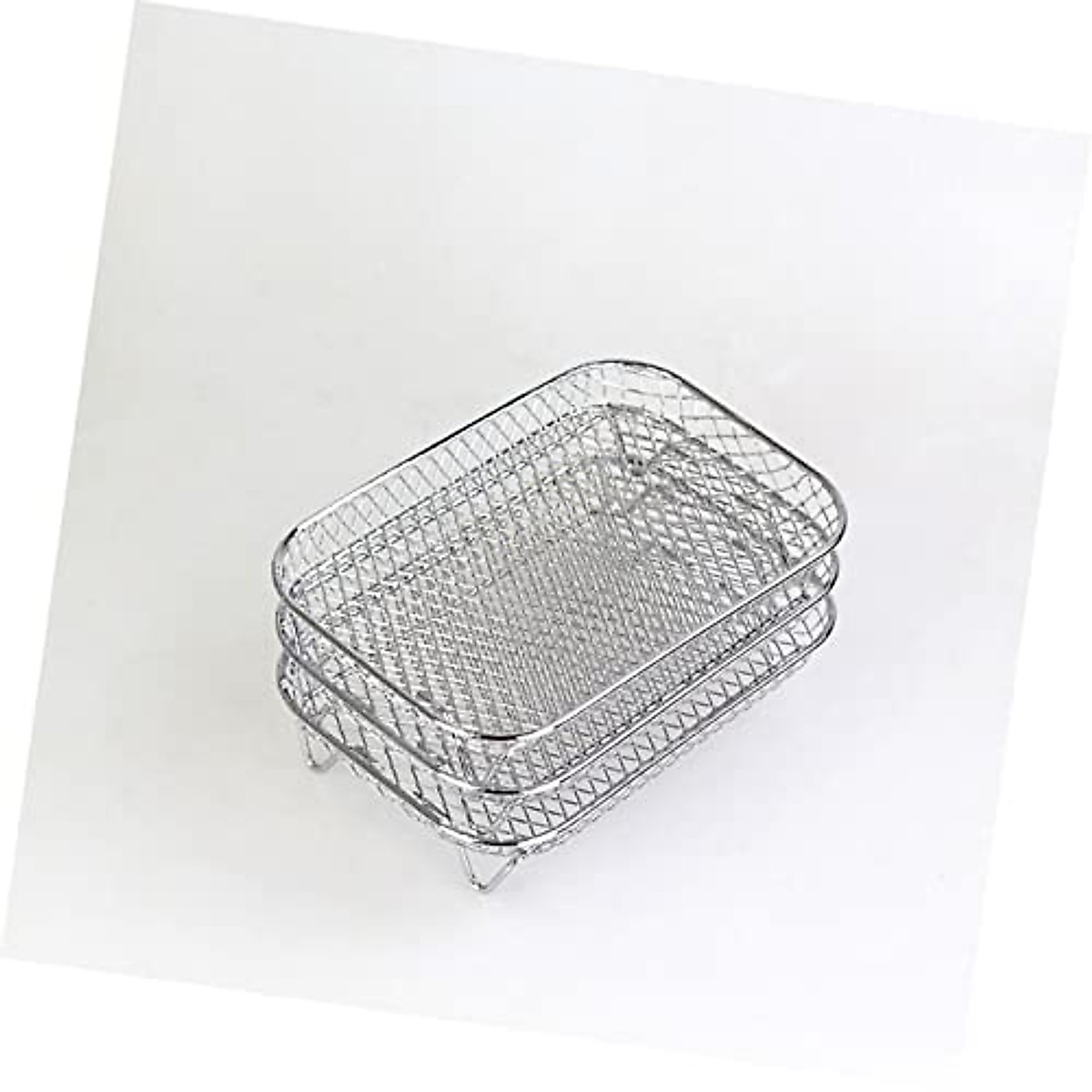Air fryer liner Inner Basket Toast Three- Kitchen Oven Dehydrator Non-stick Dehydration Round Multi- Grill Fryer Steaming Tool Convenient Cooling Grilling Racks for Cooker Outdoor Stockpot Acce (Colo