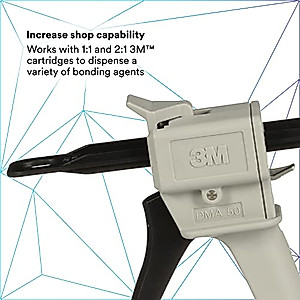 3M 08190 Performance Manual Applicator for 200 ml Cartridges, Black/Gray Color, Steady Application