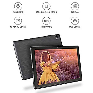 HAOVM 10 inch Android 11 Tablets, P10 Android Tablet, Octa-Core Processor, 3GB RAM 512GB Expand Storage 8.0MP Camera, 6000mAh Battery 10.1" IPS HD Display, Wi-Fi, Type C, GPS, FM, Touchscreen Tablets